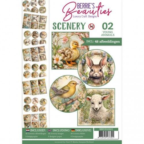 Push-Out Book Scenery 2 | De Egel - Hobbywinkel - Marianne Design