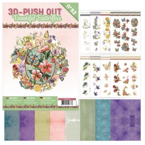 3D Push-Out Book 52 - Beautiful Butterfly | De Egel - Hobbywinkel ...