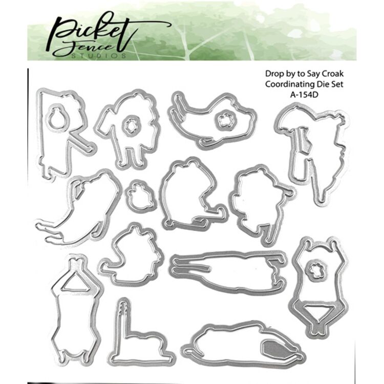 Picket Fence Studios Drop by to Say Croak 6x6 Inch Dies (A-154D ...