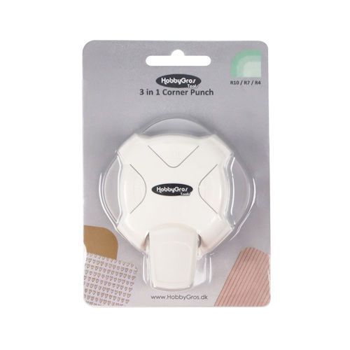 # 3-in-1 Corner punch - round | De Egel - Hobbywinkel - Marianne Design